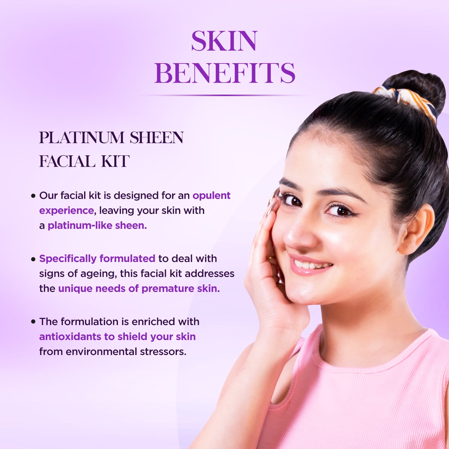 Professional Platinum sheen Facial kit | 6 Steps 12 facial kit Set ...