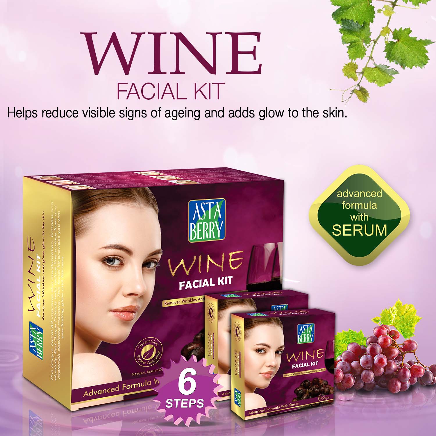 Wine facial kit store